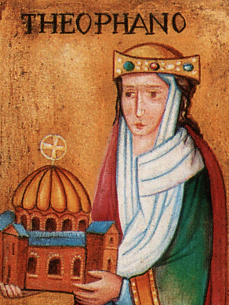 Kaiserin Theophanu - Schwiegertochter Otto des Großen (955 o. 960 - 991 ...